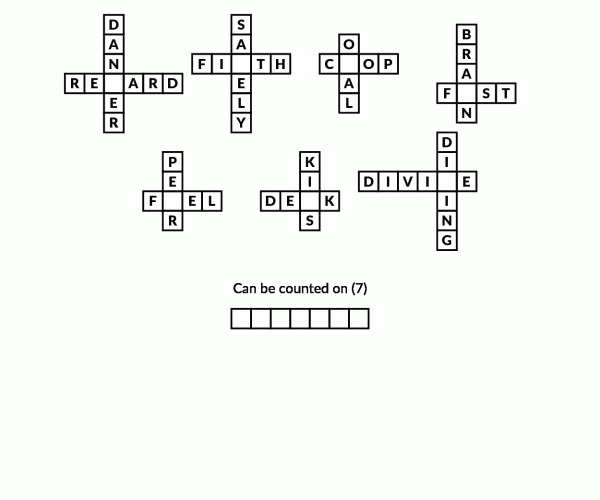 Crossovers #16-270 | Puzzle On Word Games, Inc