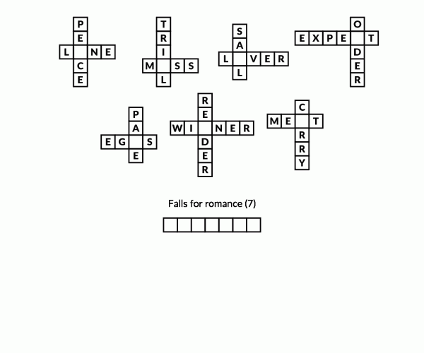 Crossovers #17-121 | Puzzle On Word Games, Inc